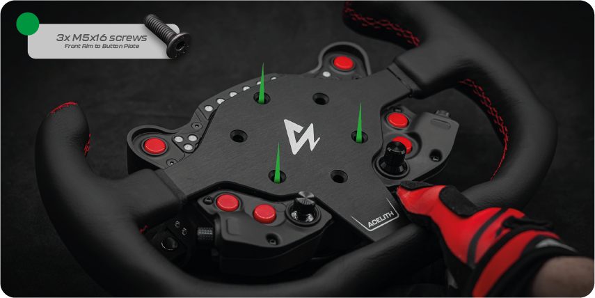 How to install the Ace One Button Plate – Acelith Design Sim Racing