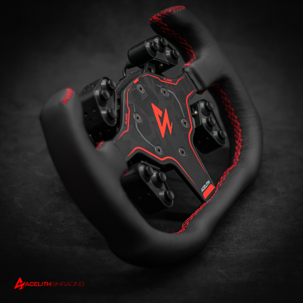 NEW Ace-One V2 C30 - Leather & Red stitching – Acelith Design Sim Racing