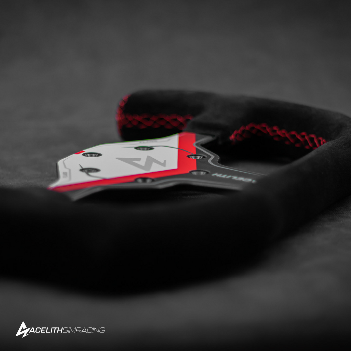 NEW Ace-One V2 C30 - Suede & Red stitching – Acelith Design Sim Racing