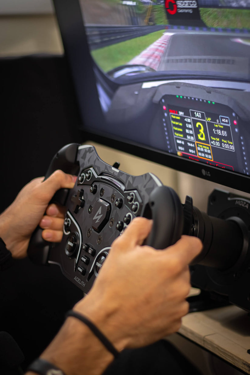 Hybrid ES\ESX Mod for MOZA R3 & R5 ES wheel – Acelith Design Sim Racing